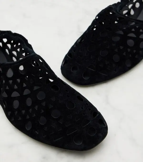 Alaïa Vienne Suede Ballet Flats