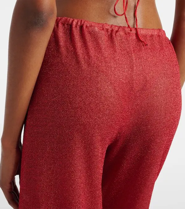 Oseree Lumière Plumage Wide-leg Pants