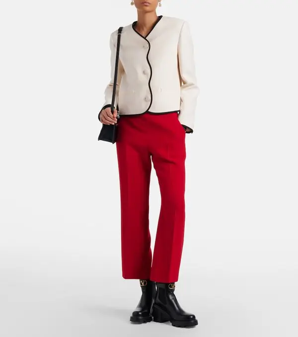 Valentino Garavani Beatle Vlogo Leather Ankle Boots