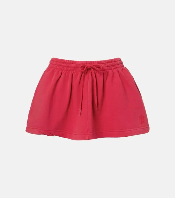 Balenciaga Cotton Miniskirt - Red