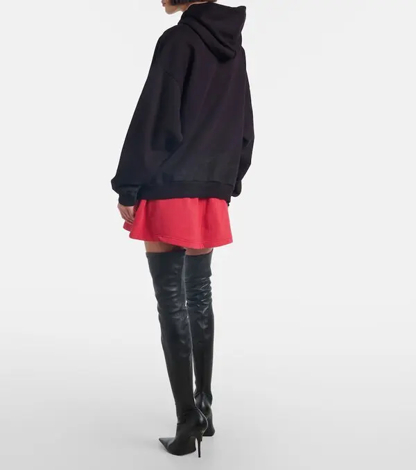 Balenciaga Cotton Mini Skirt - Red