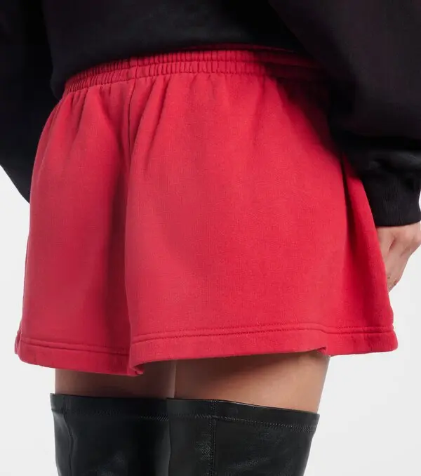 Balenciaga Cotton Mini Skirt - Red