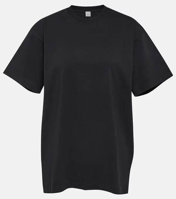 TOTEME Cotton Jersey T-shirt - Black