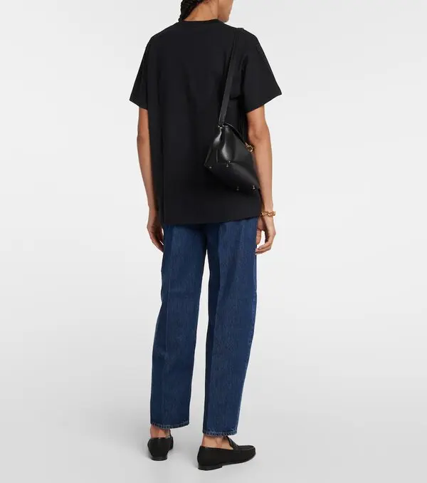 TOTEME Cotton Jersey T-shirt - Black