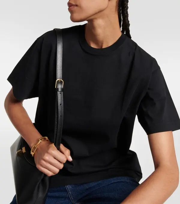 TOTEME Cotton Jersey T-shirt - Black