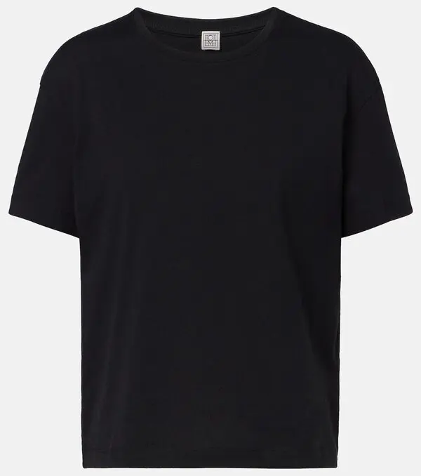 TOTEME Cotton Jersey T-shirt - Black