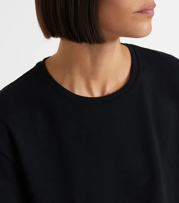 TOTEME Cotton Jersey T-shirt - Black