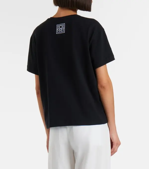 TOTEME Cotton Jersey T-shirt - Black