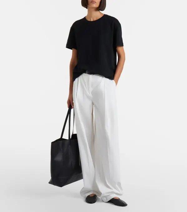 TOTEME Cotton Jersey T-shirt - Black