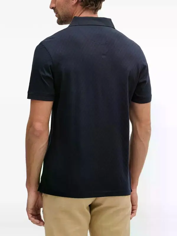 Barbour Diamond-textured Polo Shirt