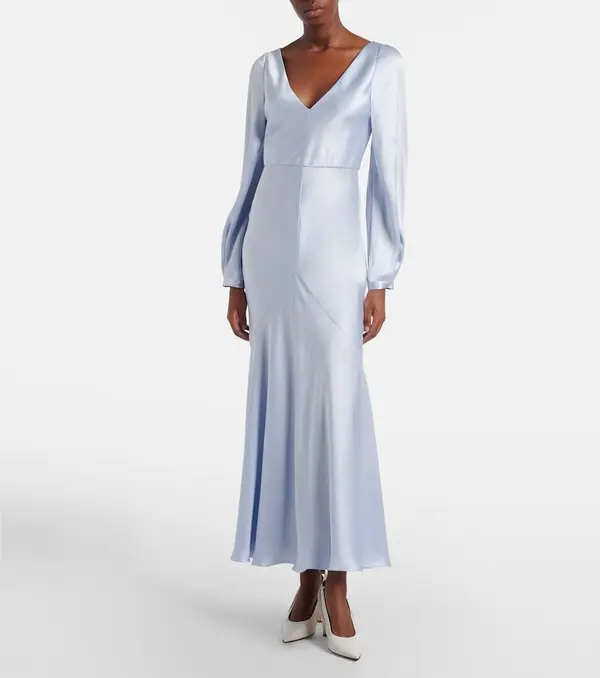 Gabriela Hearst Silk Satin Maxi Dress