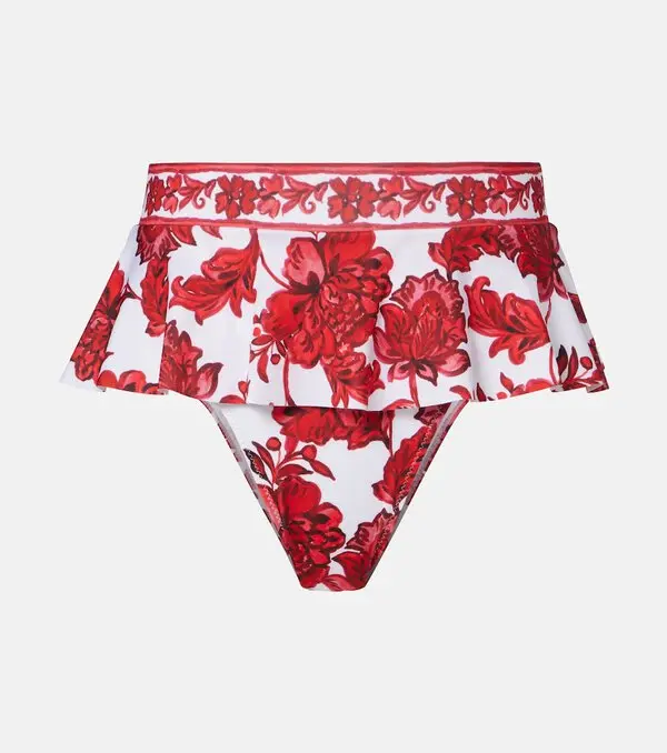 ALEXANDRA MIRO Zella Bikini Bottoms - Red