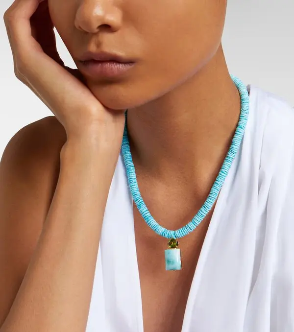 JENNIFER BEHR Alette Beaded Pendant Necklace