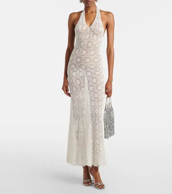 Staud Karla Beaded Top-handle Bag - Silver
