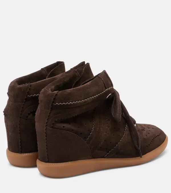 Isabel Marant Étoile Bobby Suede Wedge Sneakers