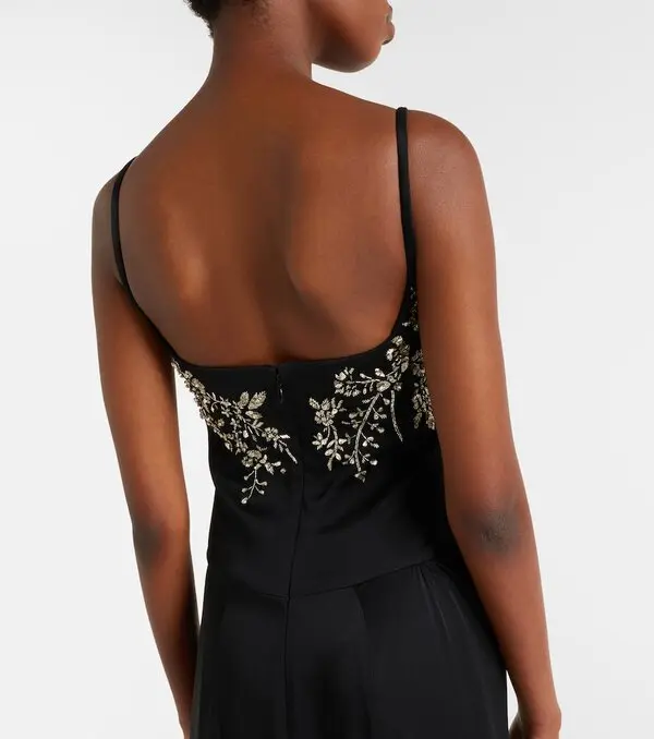 Alexander McQueen Draped Embellished Gown