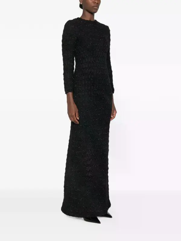 Balenciaga Tweed Maxi Dress
