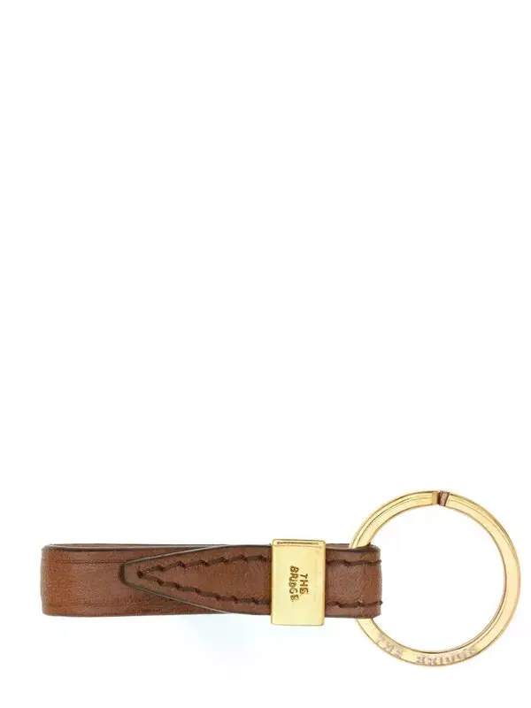 THE BRIDGE Engraved Logo Leather Loop Keyring