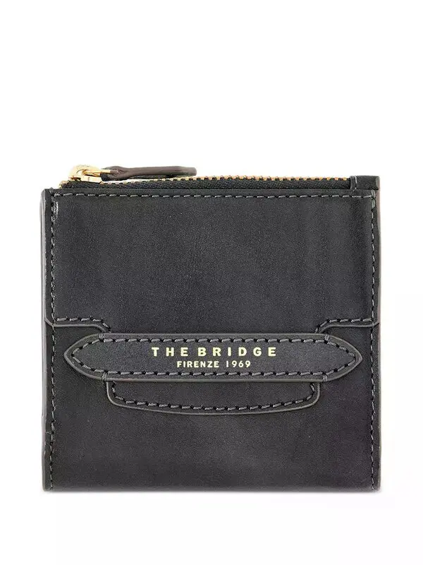 THE BRIDGE Lucrezia Logo-print Leather Wallet - Black