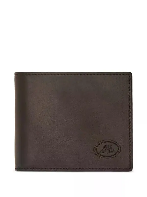 THE BRIDGE Logo-debossed Leather Wallet - Black