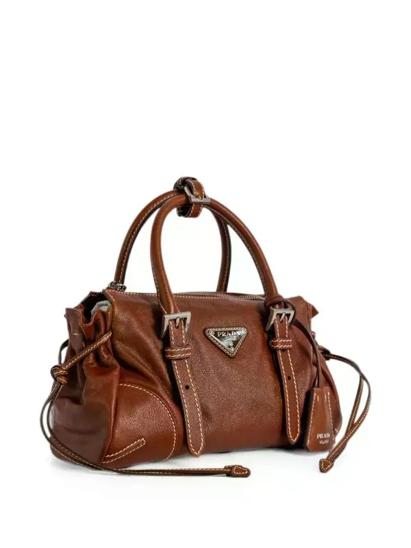 Prada Bonnie Small Satchel Bag - Brown