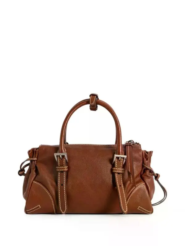 Prada Bonnie Small Satchel Bag - Brown