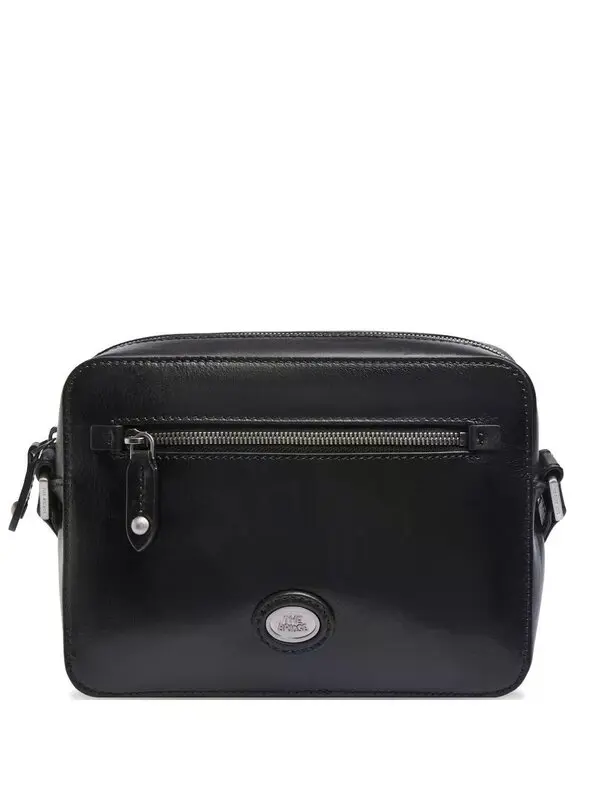THE BRIDGE Leather Messenger Bag - Black