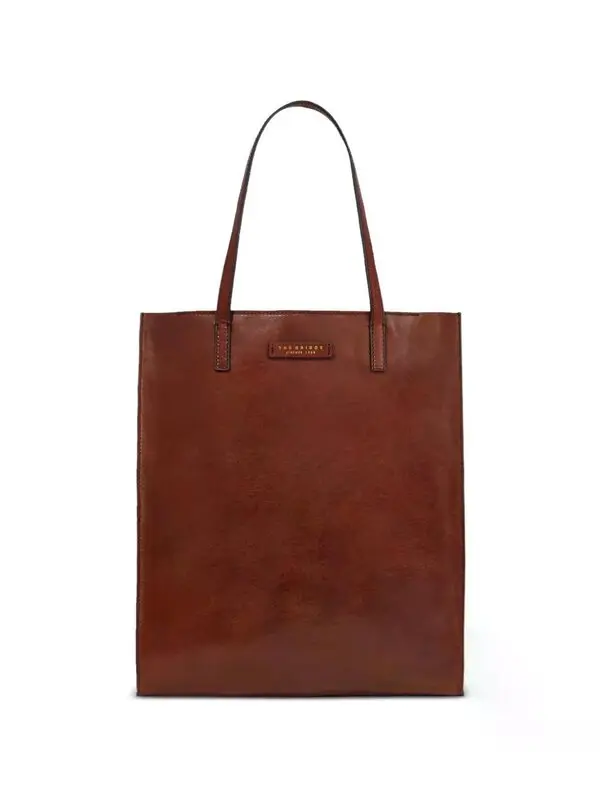THE BRIDGE Leather Tote Bag - Brown
