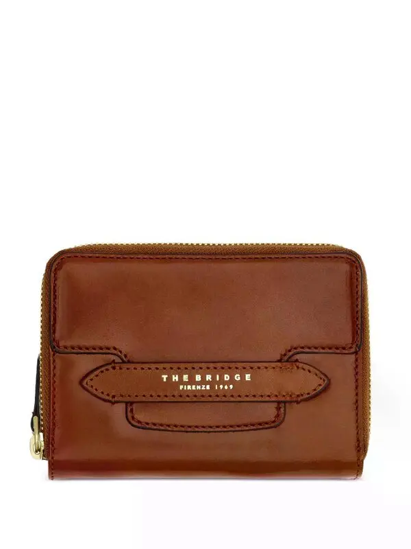 THE BRIDGE Zip-around Leather Wallet - Brown