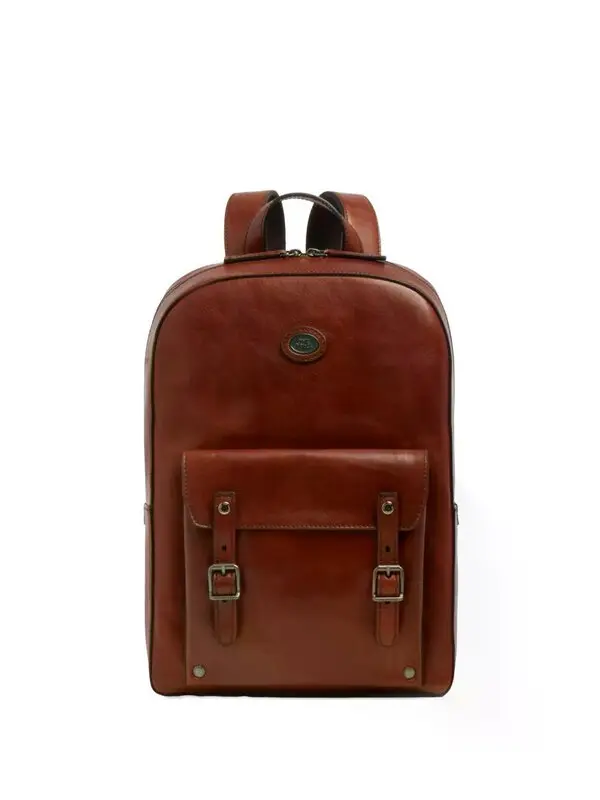 THE BRIDGE Leather Backpack - Brown