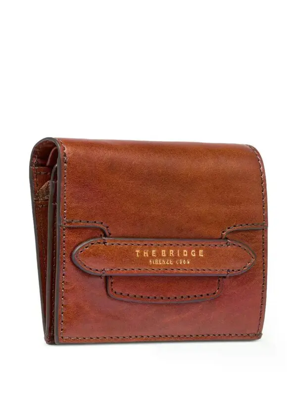 THE BRIDGE Logo-debossed Leather Wallet