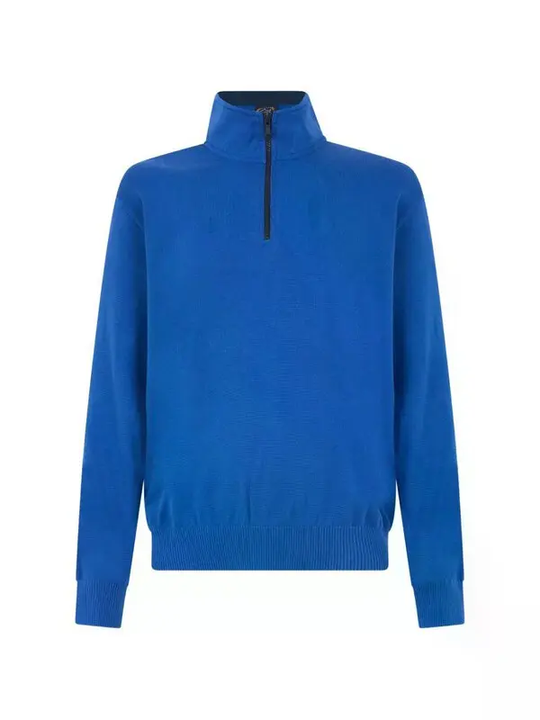 Paul & Shark Quarter-zip High-neck Sweater