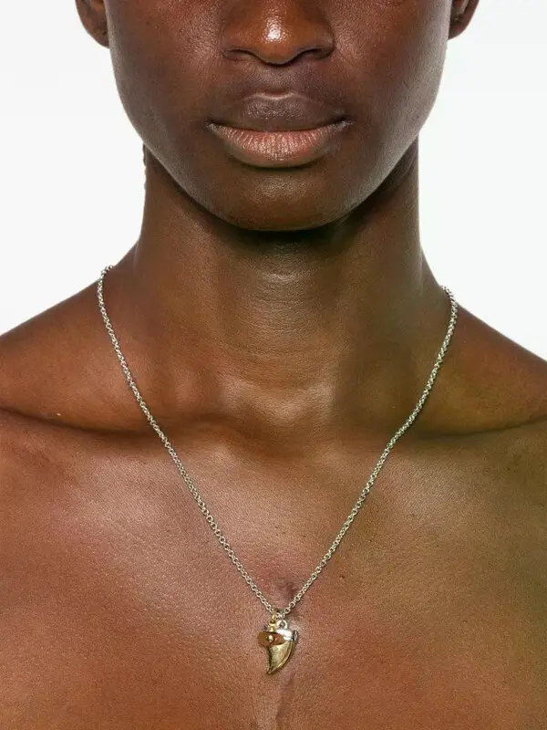VIVIENNE WESTWOOD Shark Tooth Pendant Necklace - Silver