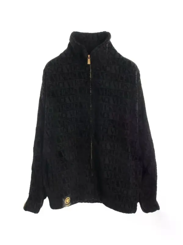 Versace Baroque Logo Zip-up Sweatshirt