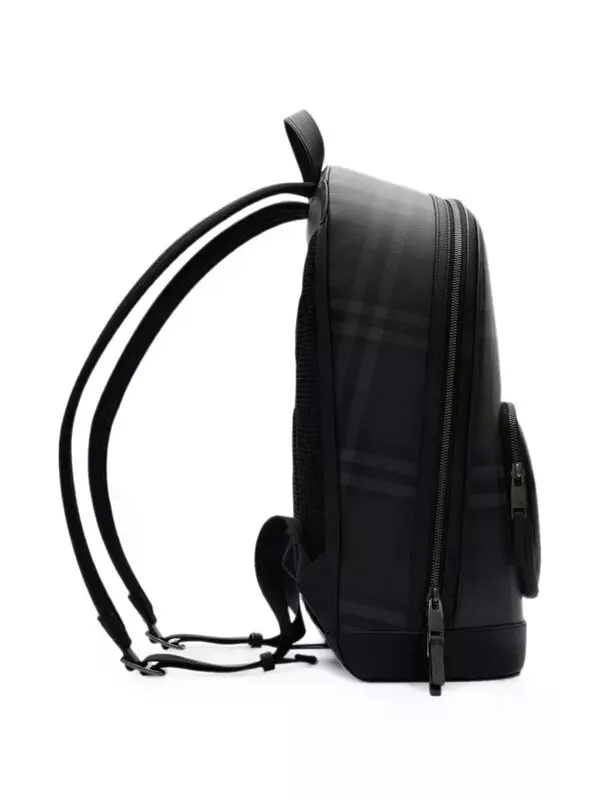 Burberry City Check Zip Backpack - Black