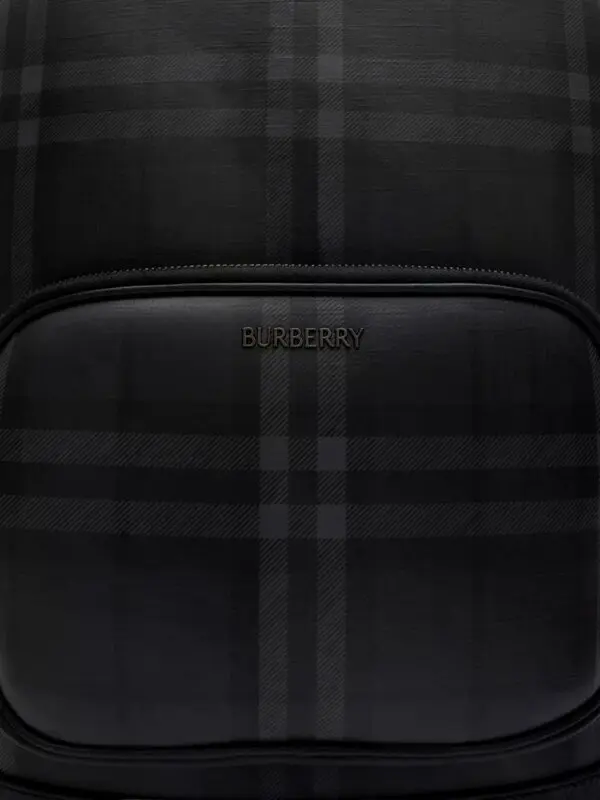 Burberry City Check Zip Backpack - Black