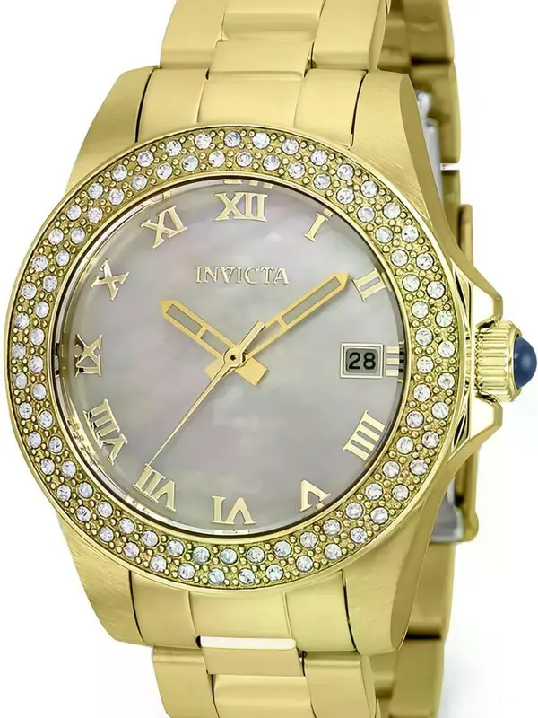 INVICTA Angel Crystal-embellished Watch 38mm - Neutrals