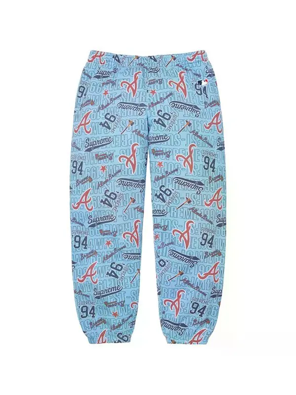 Supreme X Mitchell & Ness Logo-print Track Pants - Blue