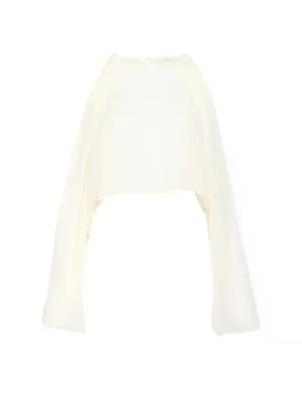 Patrizia Pepe Halterneck Cape Scarf - Neutrals