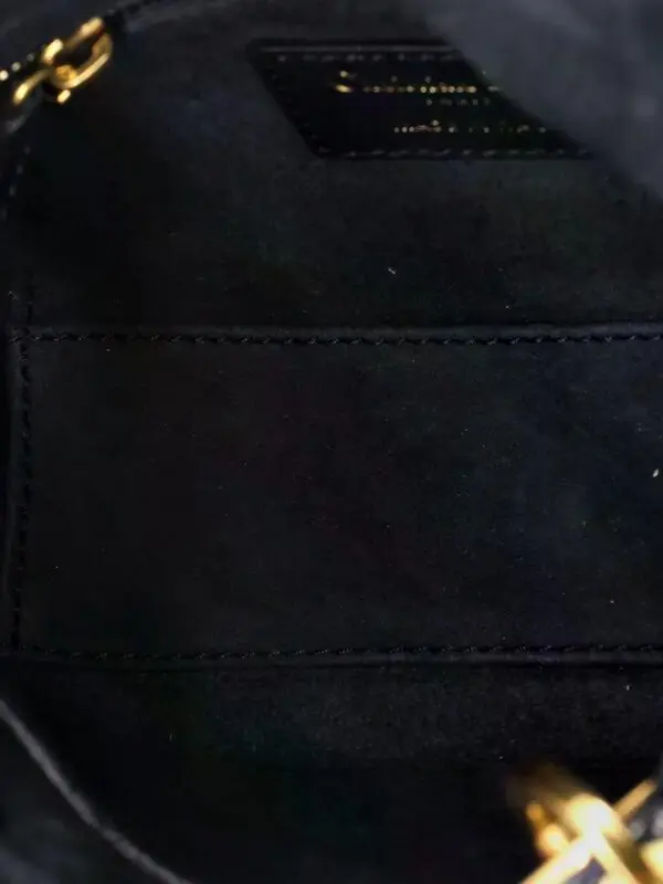 Dior Lady Chain Bag Beaded Denim Mini Crossbody Bag