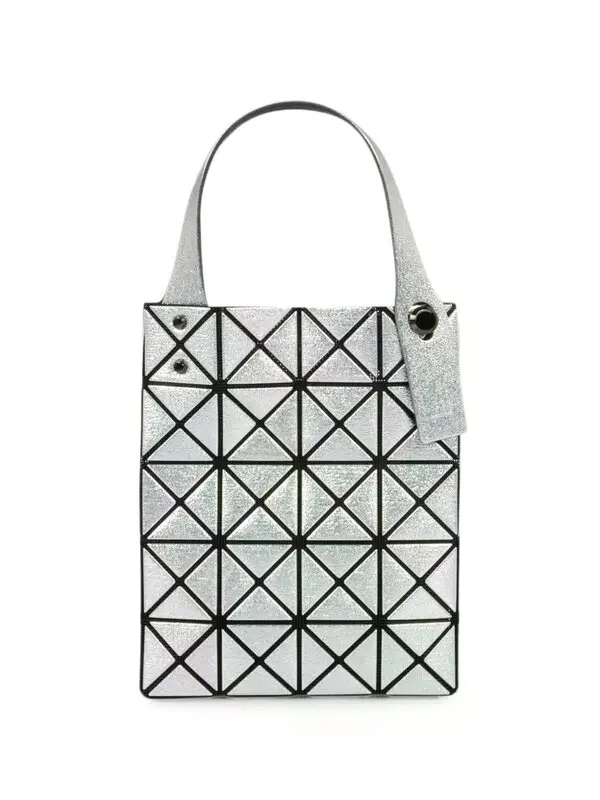 Issey Miyake Platinum Coffret Geometric-panel Tote Bag - Silver