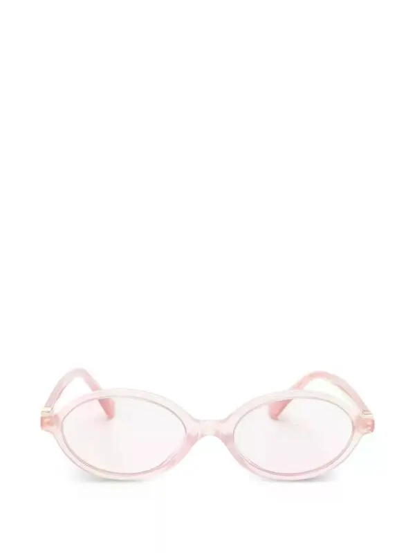Miu Miu Oval Frame Sunglasses