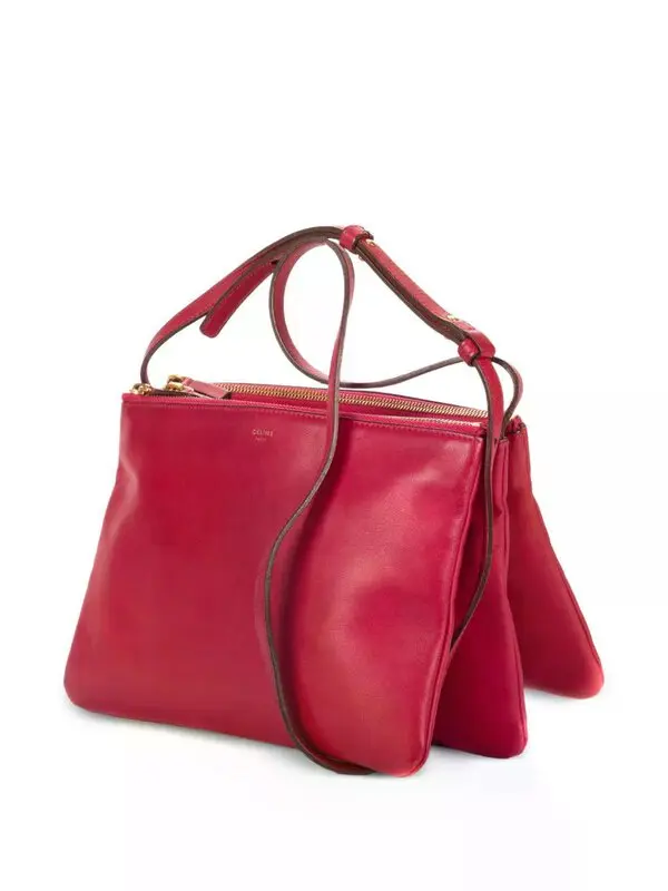 Celine Trio Cross Body Bag - Red