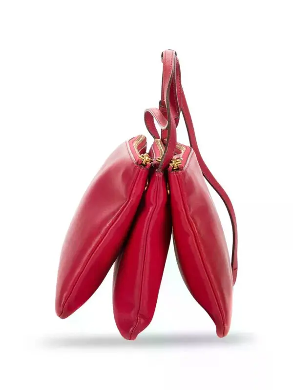 Celine Trio Cross Body Bag - Red