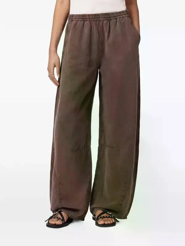 ALLSAINTS Jett Elasticated-waistband Wide-leg Trousers