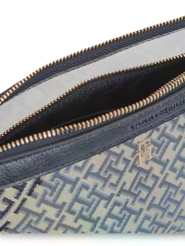 Tommy Hilfiger Monogram Pattern Transparent Makeup Bag