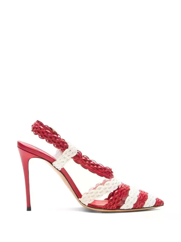 Casadei Julia Avenida Enriquez Woven Pumps