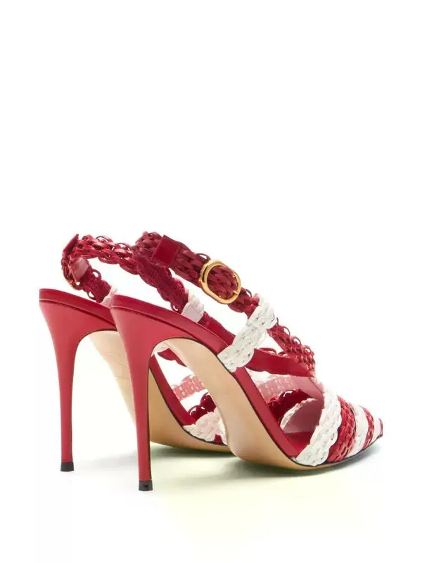 Casadei Julia Avenida Enriquez Woven Pumps