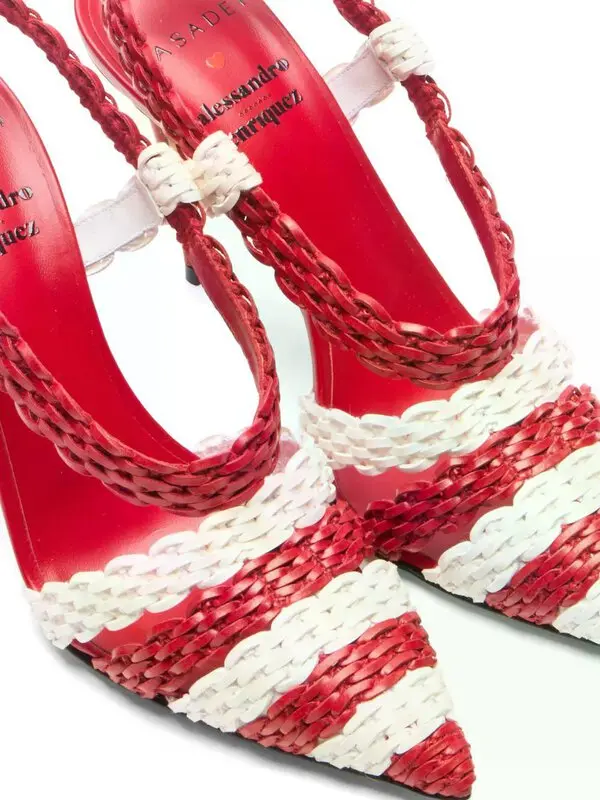 Casadei Julia Avenida Enriquez Woven Pumps