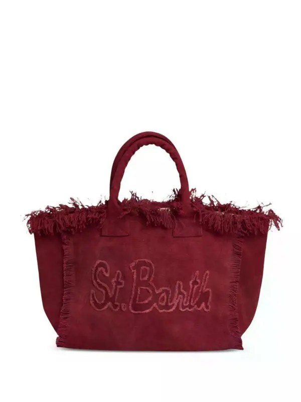 MC2 SAINT BARTH Vanity Fringed Tote Bag - Red